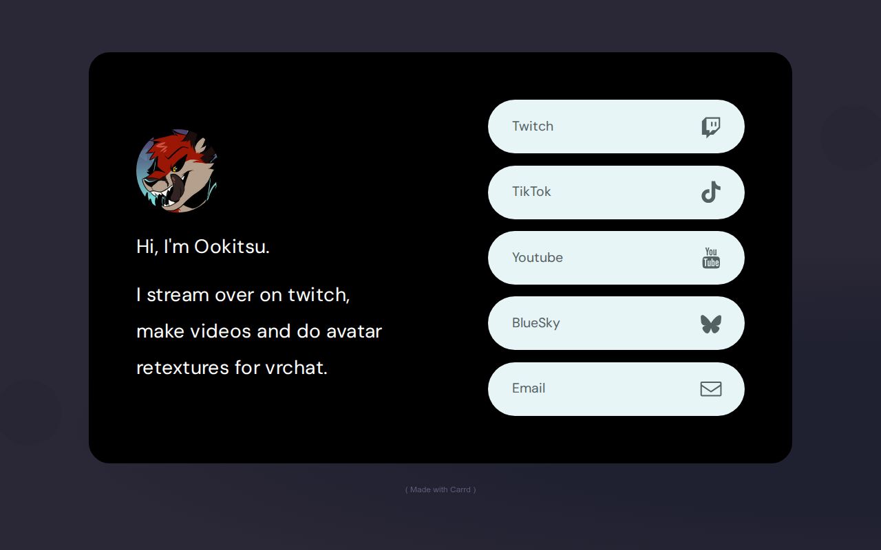 Ookitsu's Carrd